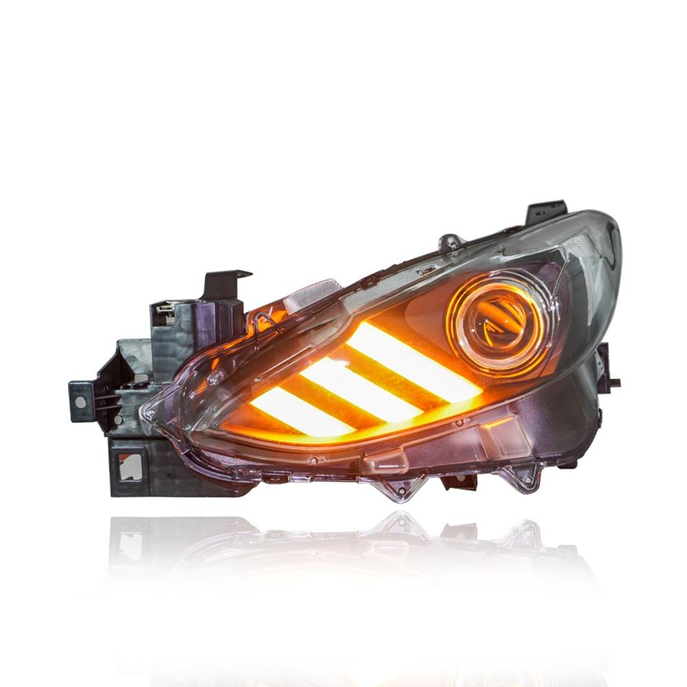 MAZDA 3 2014-2016 PROJECTOR LED HI-LO BEAM SEQUENTIAL SIGNAL HEADLAMP ...